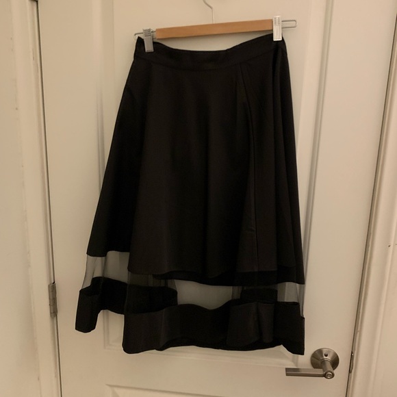 Lulus | Skirts | Lulus Sheer And Now Black Meshmidi Skirt | Poshmark